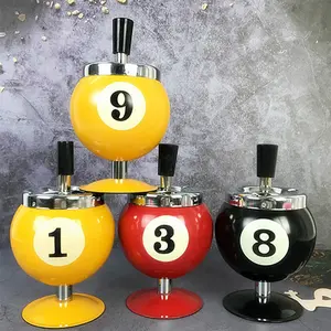 Billiard Ball Design Ashtray, 1 Box Creative Ashtray with Lid ...