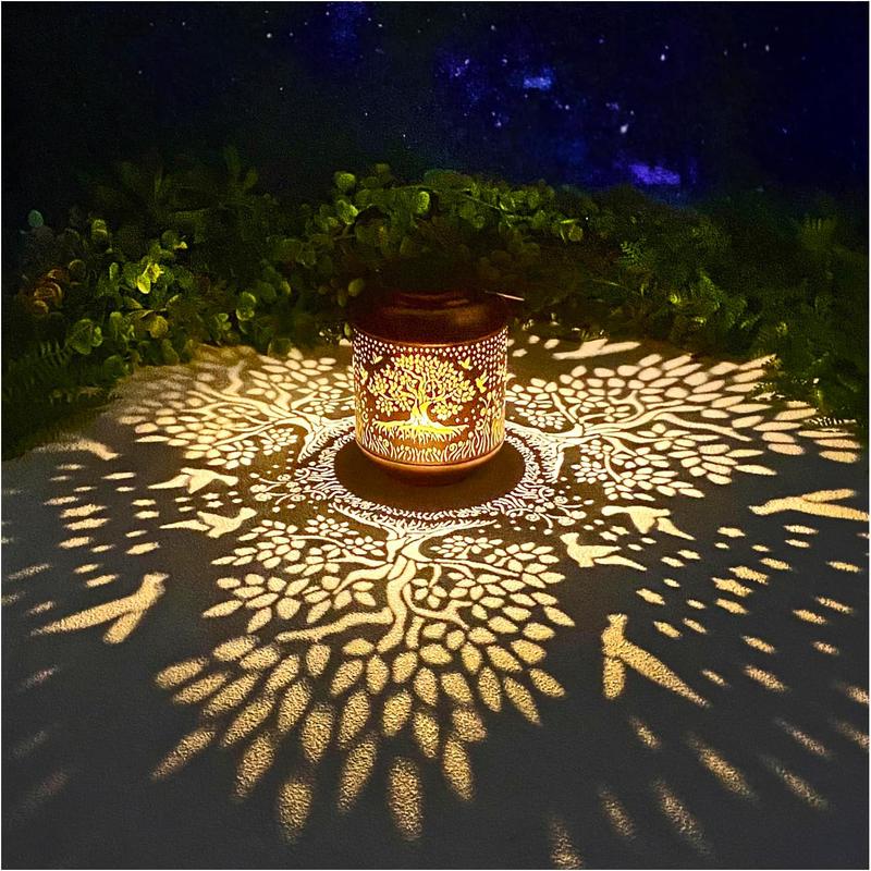 Tree of Life Solar Lanterns Outdoor Waterproof Hanging Solar Lights Big ...
