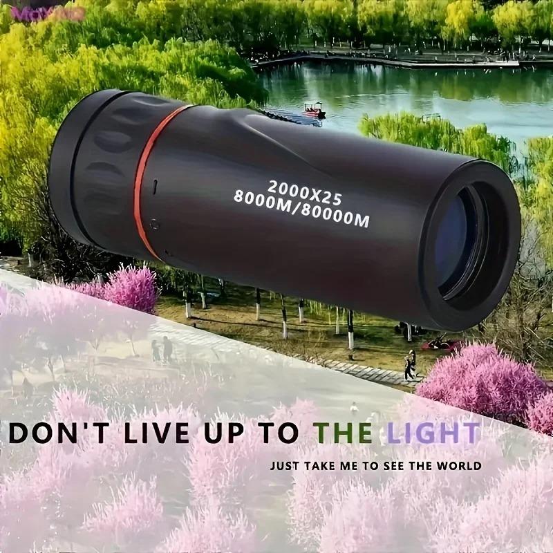 Mini telescope monocular 2000X25 HD high power mobile low light night ...