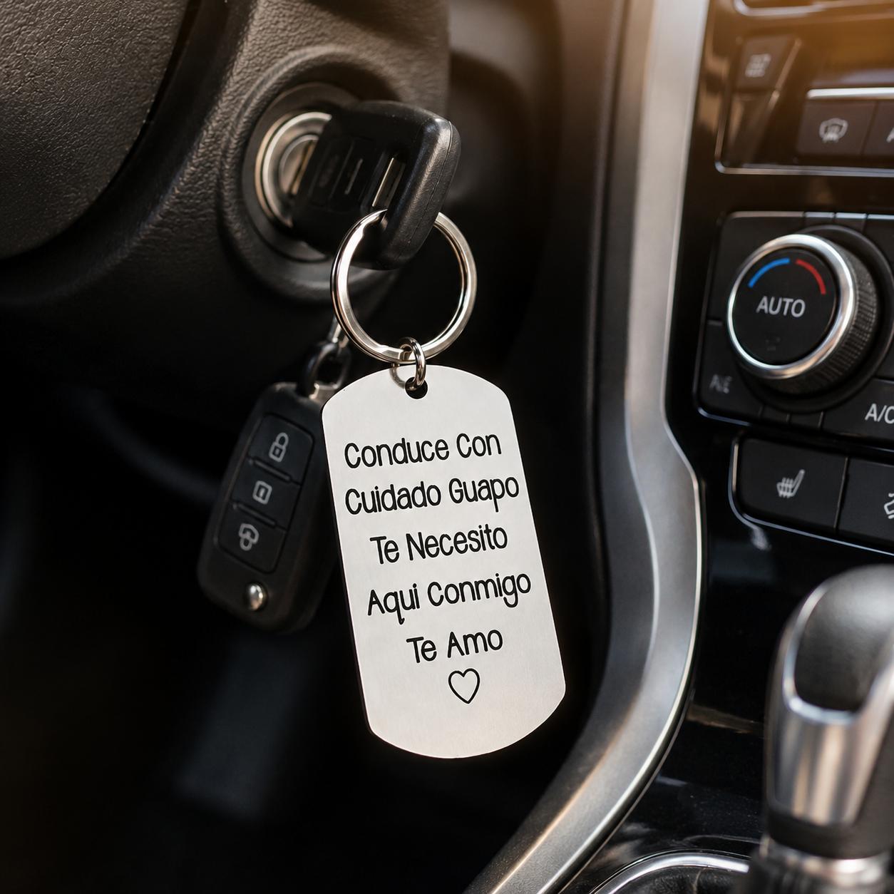 Stainless Steel Keychain, Personalized Concise Letter Pattern Metal ...