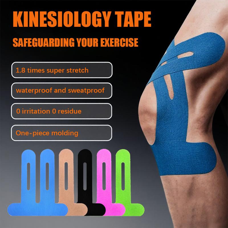 Enhanced Precut Kinesiology Tape for Knees - Knee Tape - Waterproof ...