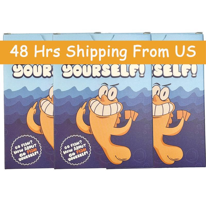 1/2/3 Pack Go Fish Game for Adult, 2026 Party Game Deck for 2+ Players ...