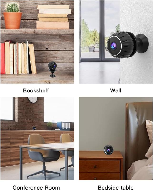 Mini WiFi Magnetic Security Camera, 960P HD Video Recording Camera ...