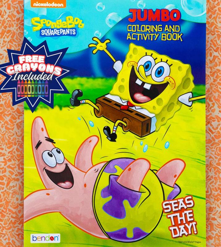 SpongeBob SquarePants Jumbo Activity Book – 80 Pages of Coloring ...