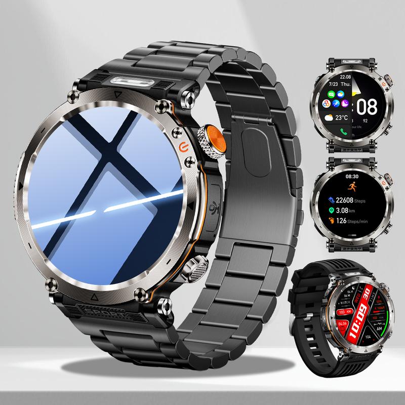 New 2026 Manly Style Smart Sports Watch LED Lights Wireless Calling ...