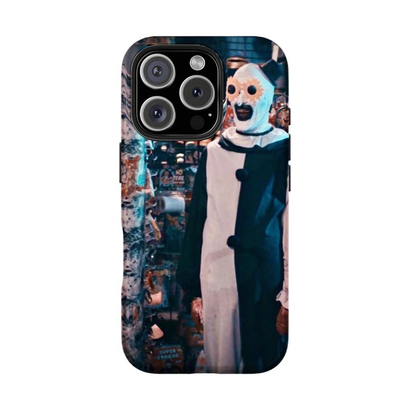 Terrifier 2 Horror Scene with Art the Clown Chasing Character Phone ...