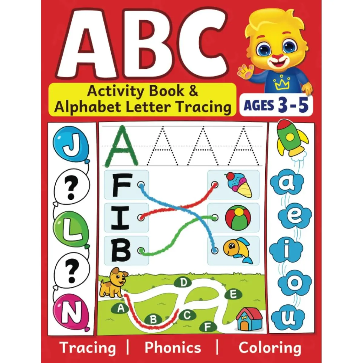 ABC Activity Book & Alphabet Letter Tracing: Fun Workbook To Color and ...