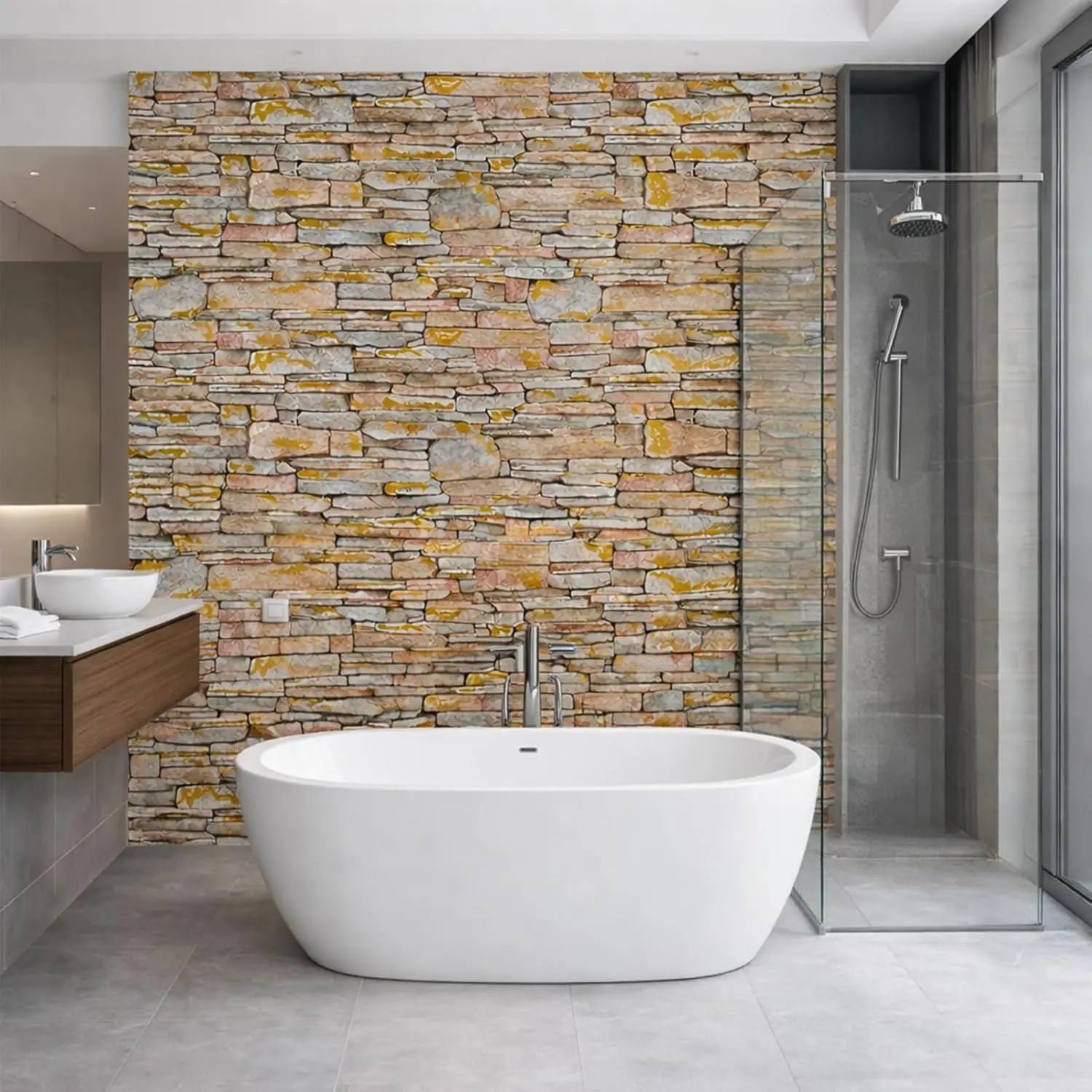 16PCS Peel and Stick Kitchen Backsplash Tiles Waterproof Self Adhesive ...