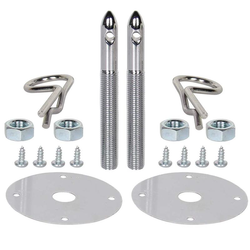 Chrome Plate Steel Hood Pin Clip Kit (18 Pcs) - TikTok Shop