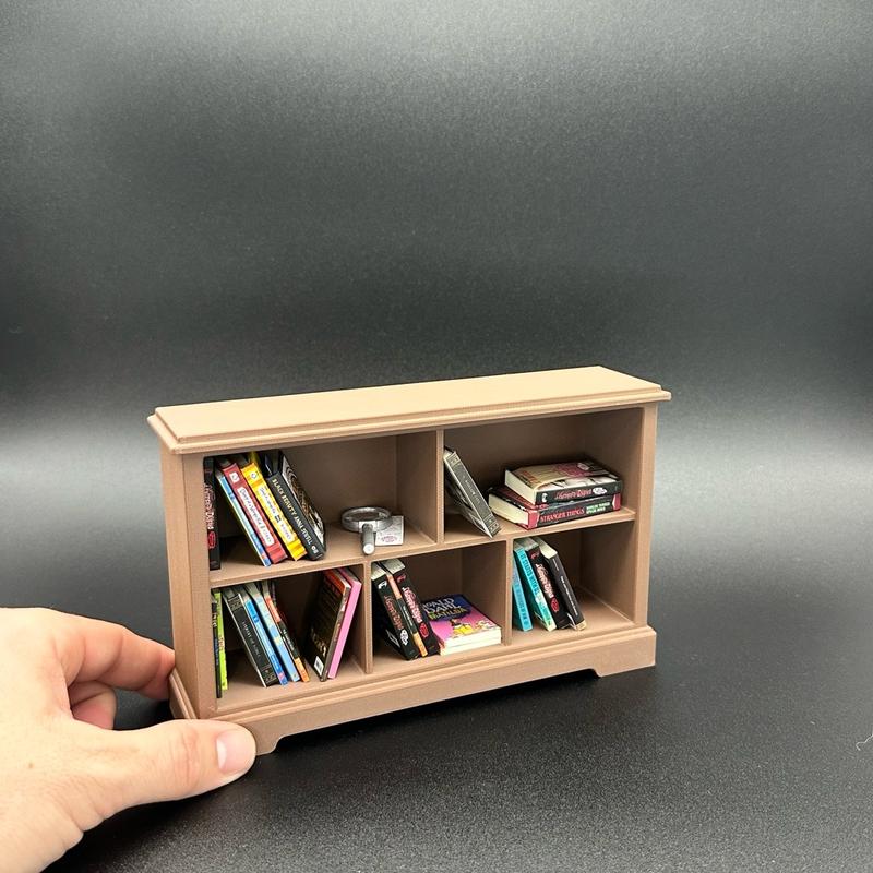 1/6 Scale 2 Shelf Mini Bookshelf / Mini Brands / Mini Books - TikTok Shop