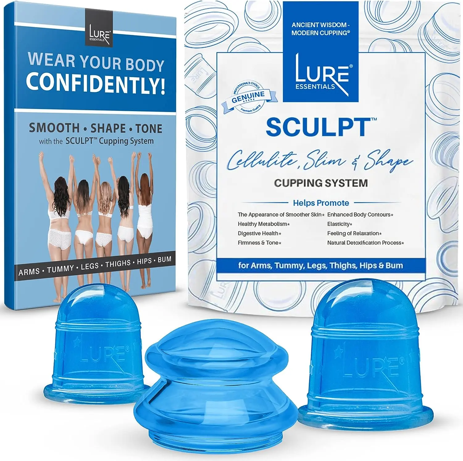 SCULPT Lymphatic Massage - Cupping Therapy Massager for Belly, Legs ...