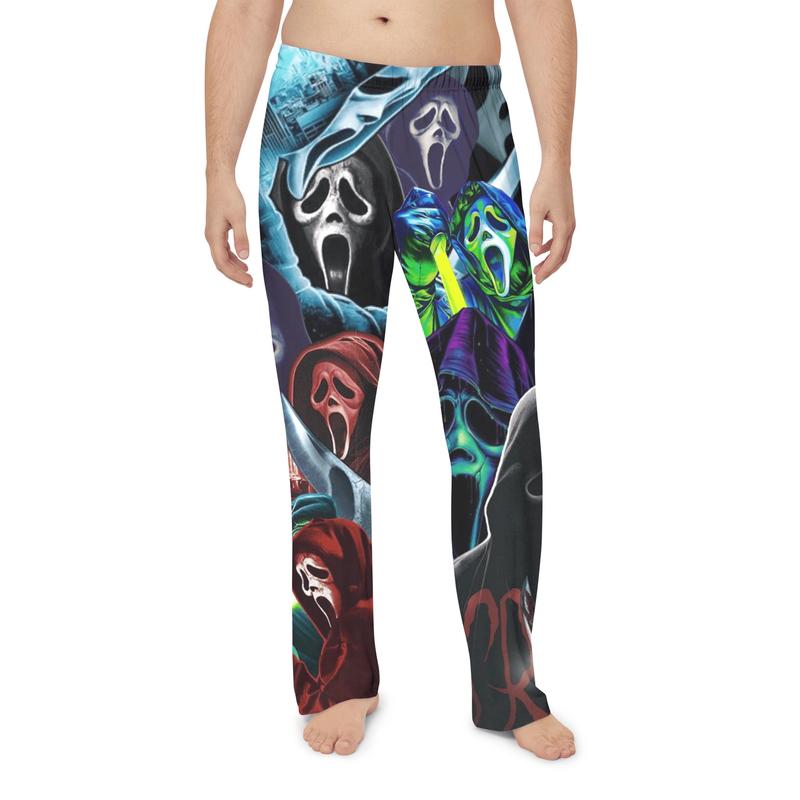 Ghostface Scream Movie All Over Sleep Pants Pajamas, Unisex Lounge ...
