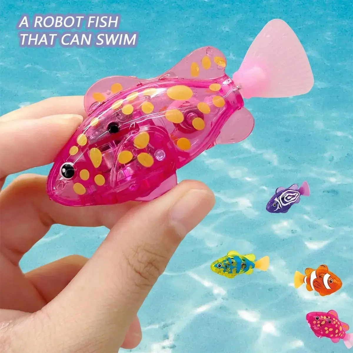 Make Bath Time a Splash! Magic Glowing Swimming Fish - Interactive ...