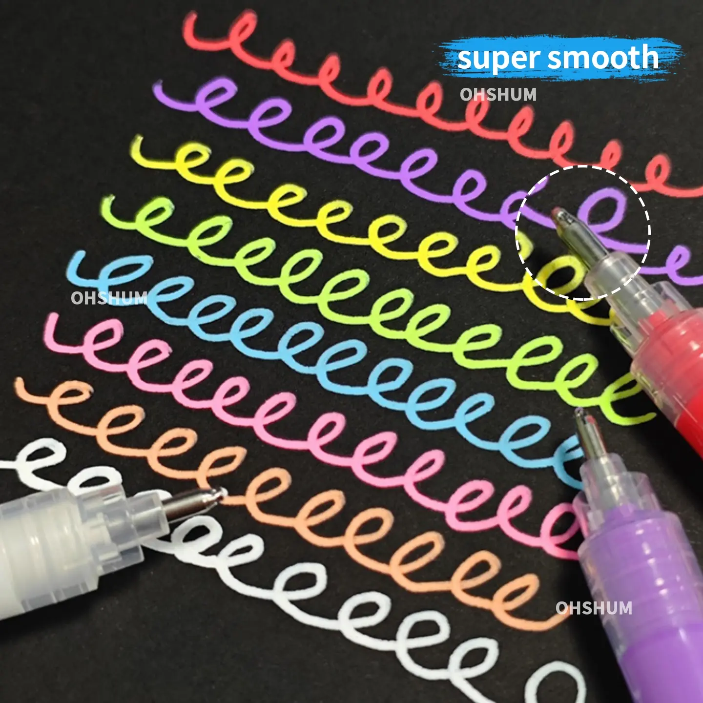 Guangna Gel Pen Set 108pcs, 1.0mm Hard Tip Refillable Pens, Ideal for ...