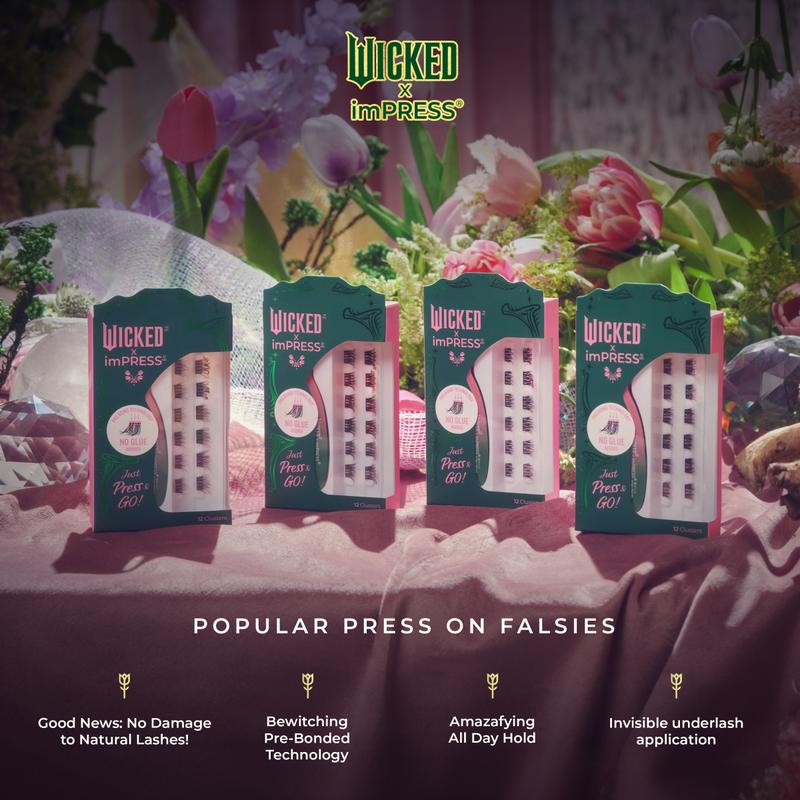 WICKED X imPRESS Falsies Self Adhesive Lash Clusters | Wickedly Beautiful