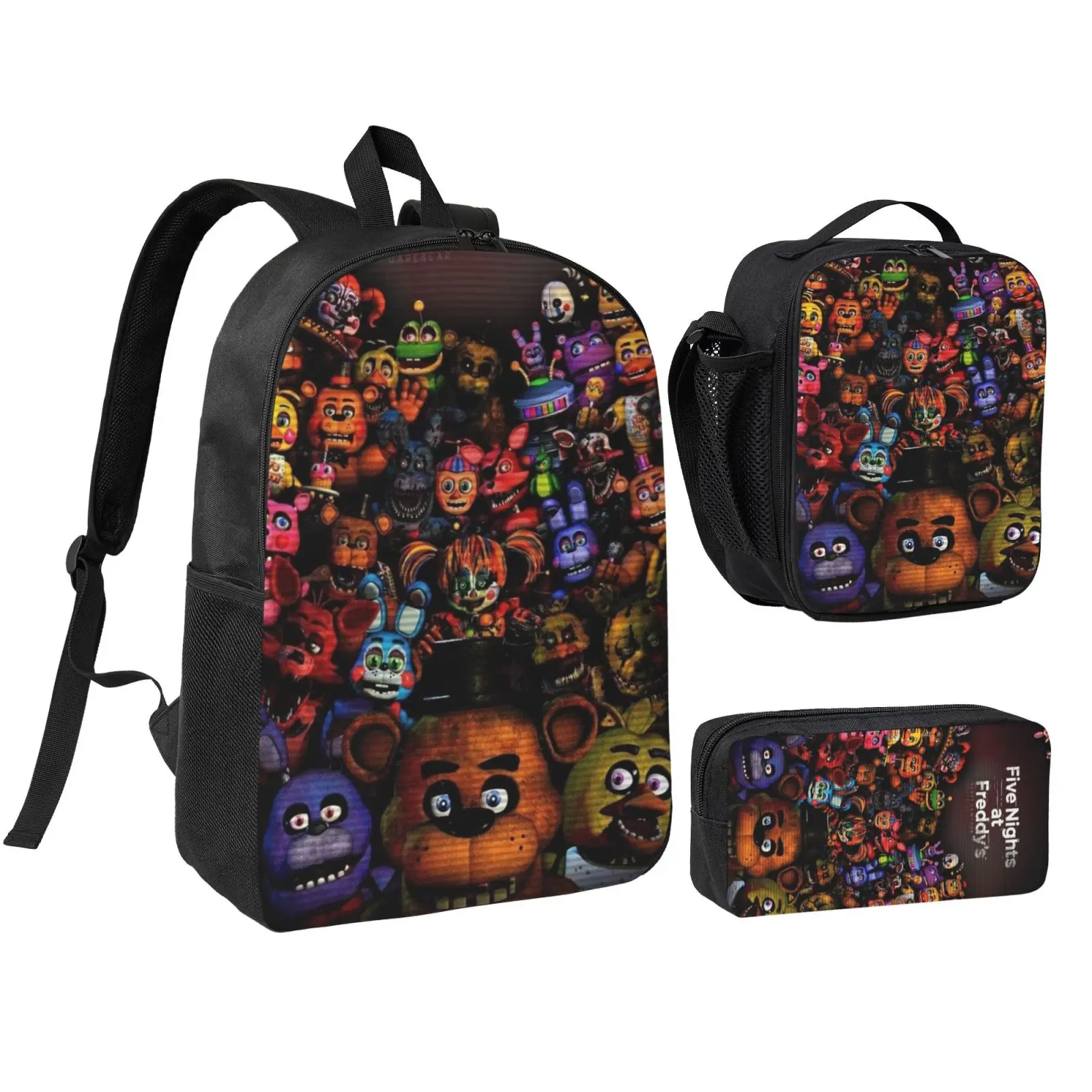 five nights at freddy's Lightweight Backpack Set With Lunchbox And Pen ...