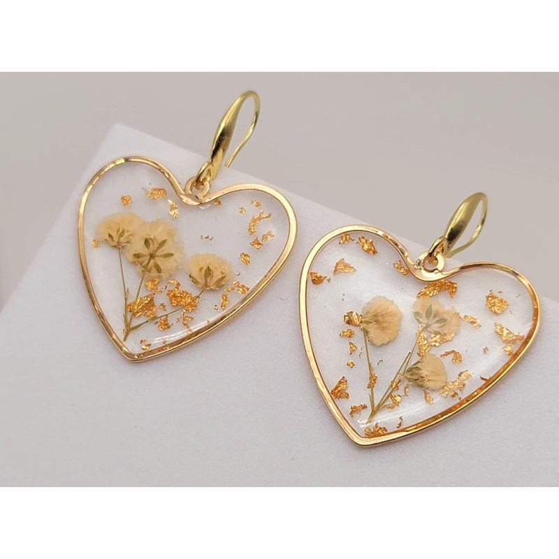 Pressed Wild Flower Earrings | Multi Flower Earrings | Resin Jewelry ...
