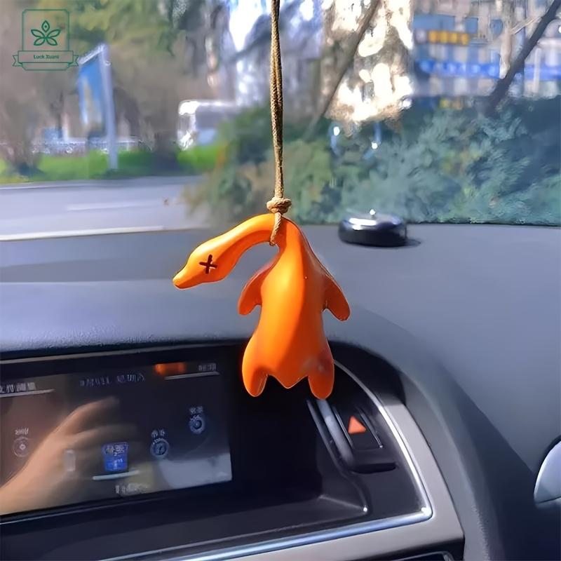 1/2pcs Cute Color-Changing Roast Duck Car Hanging Pendant Swing Duck ...