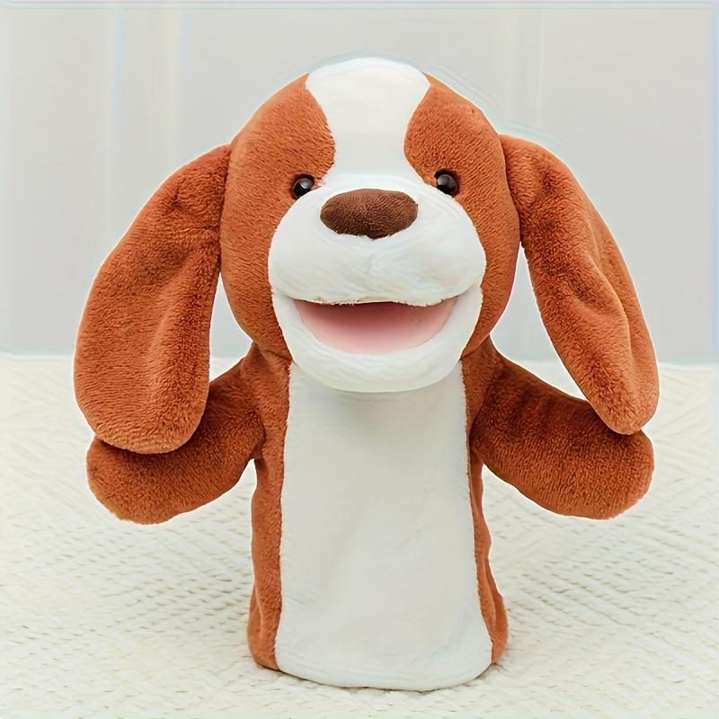 Soft Dog Animal Hand Puppets with Openable Mouths Polyester Fiber Light ...
