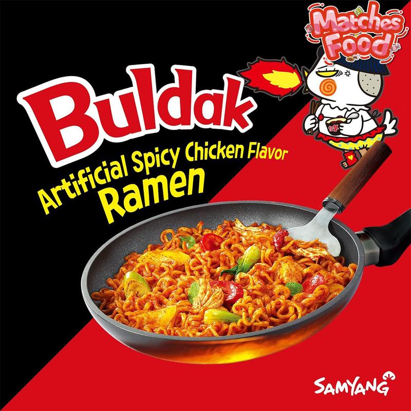 Samyang Buldak Korean Instant Noodles Cup Ramen 6 Pack Spicy Chicken Flavor