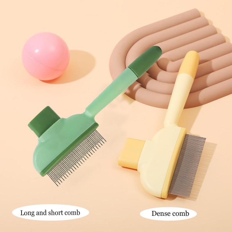 Flea Comb for Cats Dogs Brush for Shedding Pet Hair Removal Comb with ...