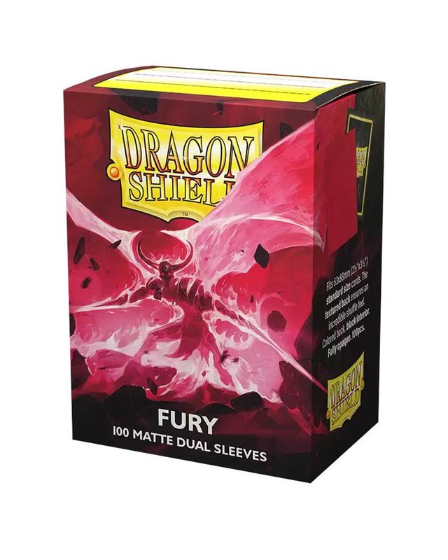 Dragon Shield: Fury- Matte Dual Standard Size Card Sleeves (100ct ...