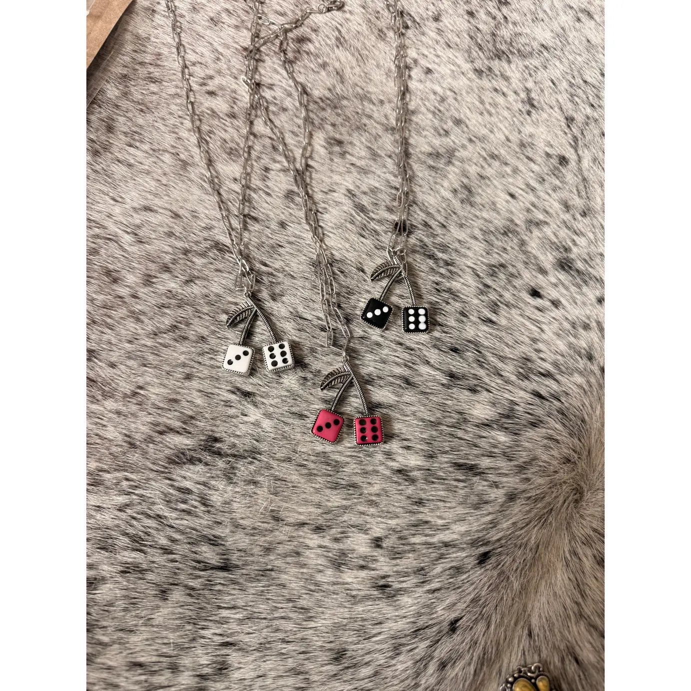 Dice Cherry Necklace - TikTok Shop
