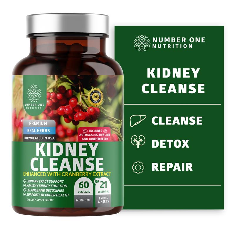 Premium Kidney Cleanse [21 Potent Herbs] for Urinary Tract & Bladder ...