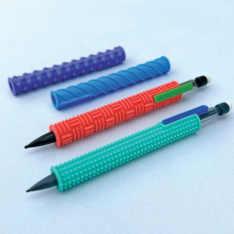 Gidgets Mechanical Pencil with Textured Silicone Sleeve for Quiet ...