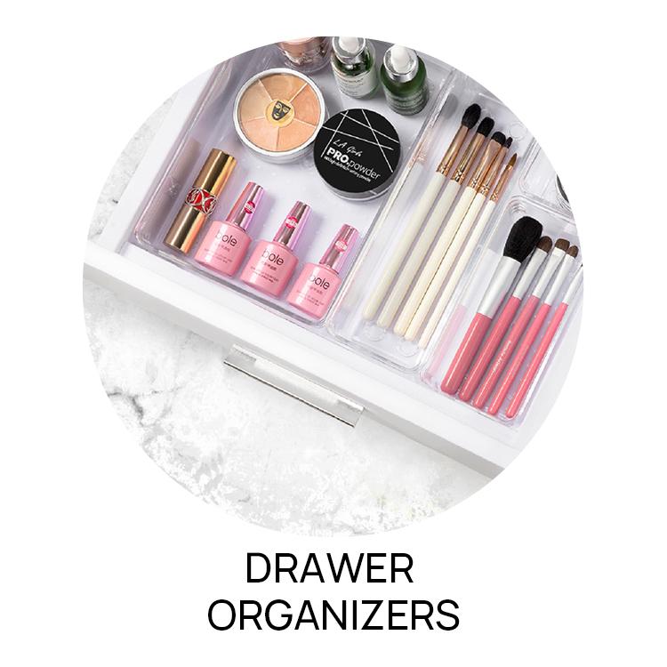 28 PCS Clear Drawer Organizer Set, 4 Sizes Acrylic Storage Bins for ...