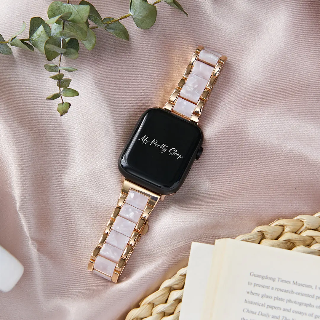 My Pretty Strap – Compatible Apple Watch Band – Resin & Metal iWatch ...