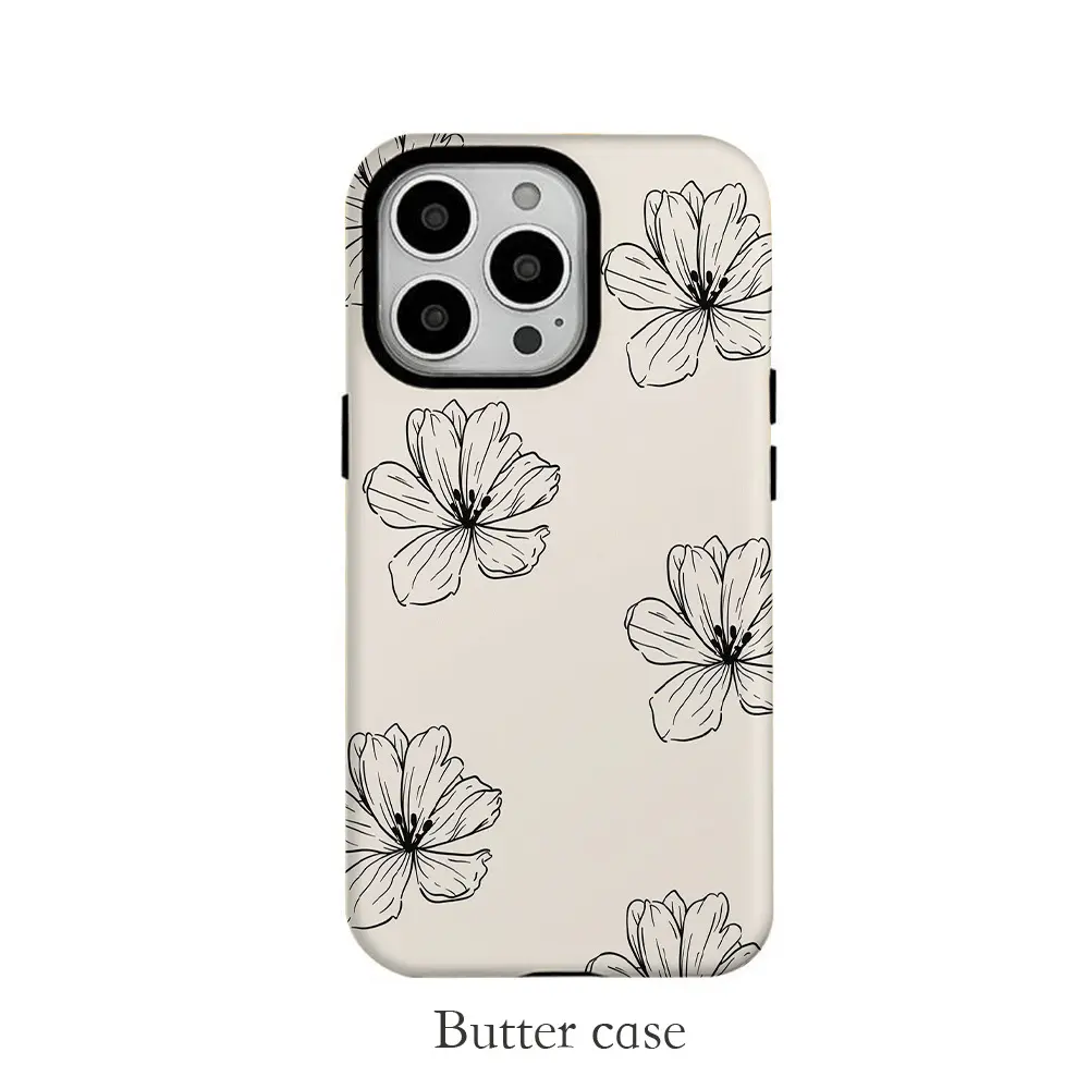 Chic Floral Design Phone Case for iPhone 17PM 15PM 13 13 Mini 12 11 XS ...