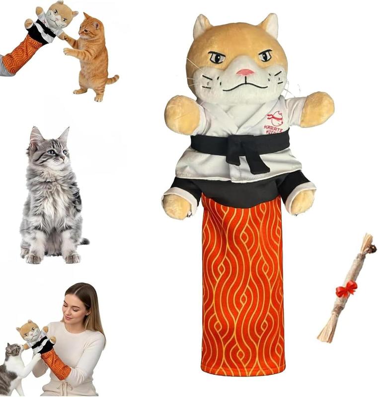 Karate Kitty Puppet, Cat Wrestling Glove with Protective Forearm Sleeve ...