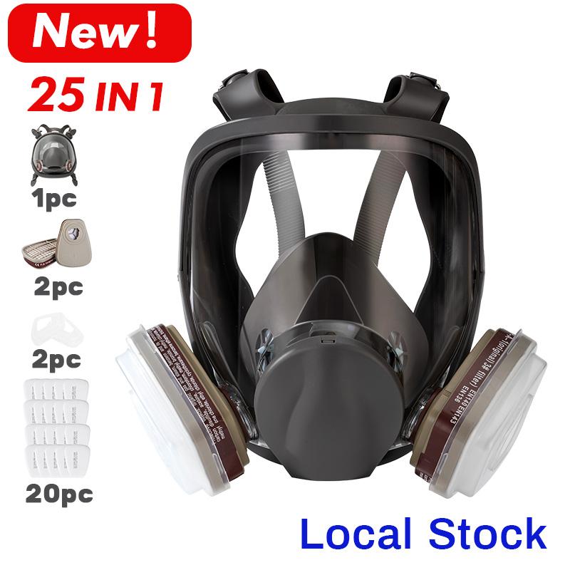 Reusable Respirators Pomerol Reusable Full Face Mask with Filter ...