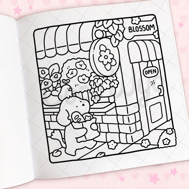Cozy Cuties: Coloring Book for Adults and Kids (Spiral Bound) - TikTok Shop