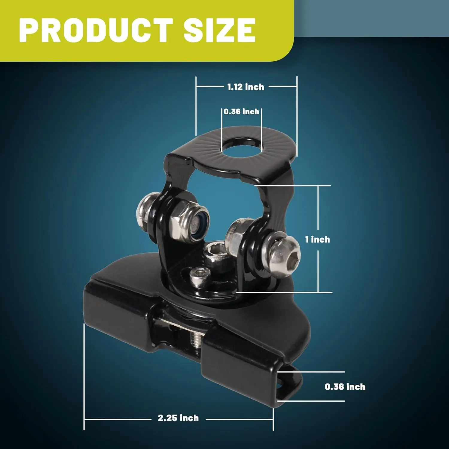 2 count Universal LED Light Bar Mounting Brackets - Adjustable Hood ...