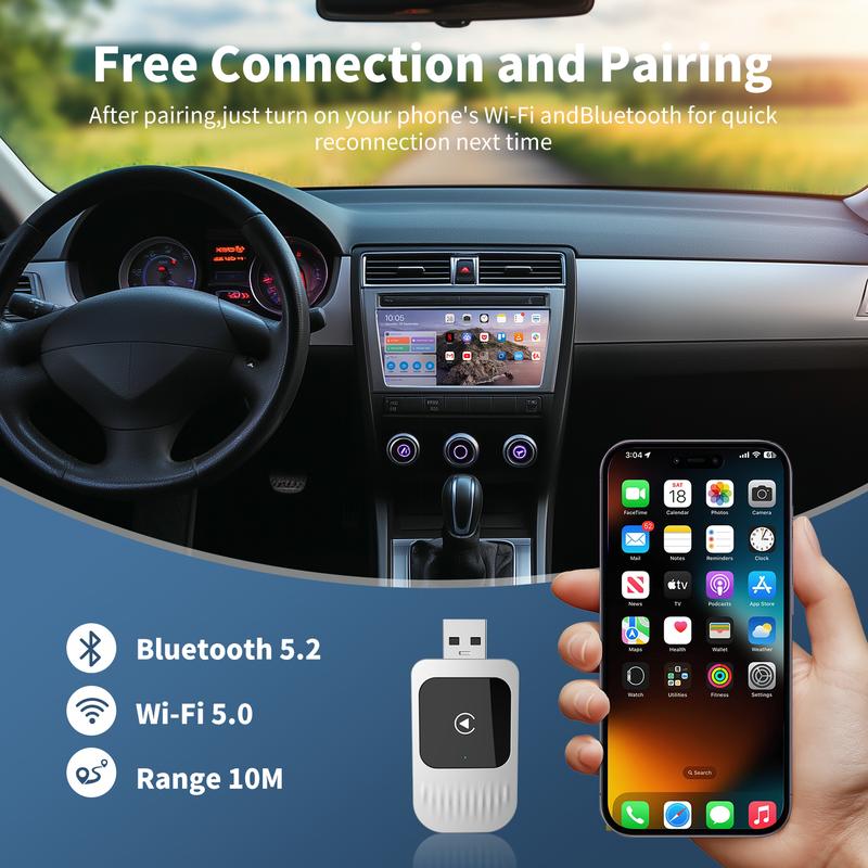 【TikTokShopBlackFriday】 New CarPlay 2026 Wireless Adapter for iPhone ...
