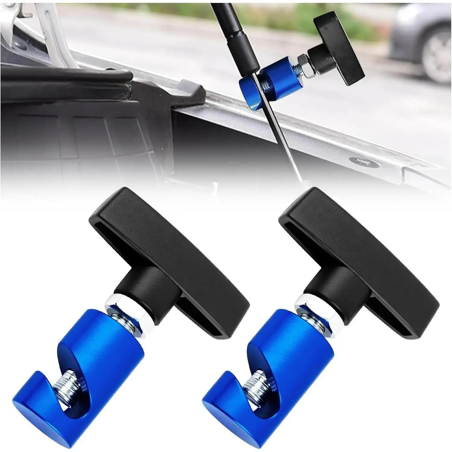 2 Pcs Car Hood Support Clamps, Stable Support Hood Anti-Slip Brackets ...