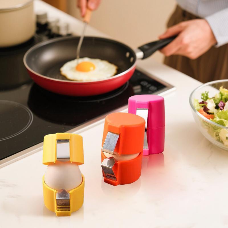 Stainless Steel Egg Opener Set – Crack, Cut, and Separate Eggs Easily ...