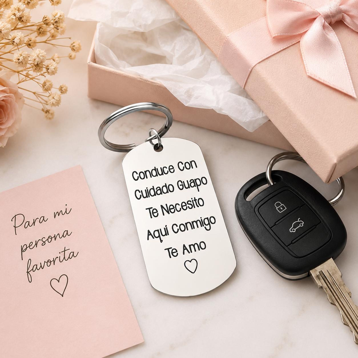Stainless Steel Keychain, Personalized Concise Letter Pattern Metal ...