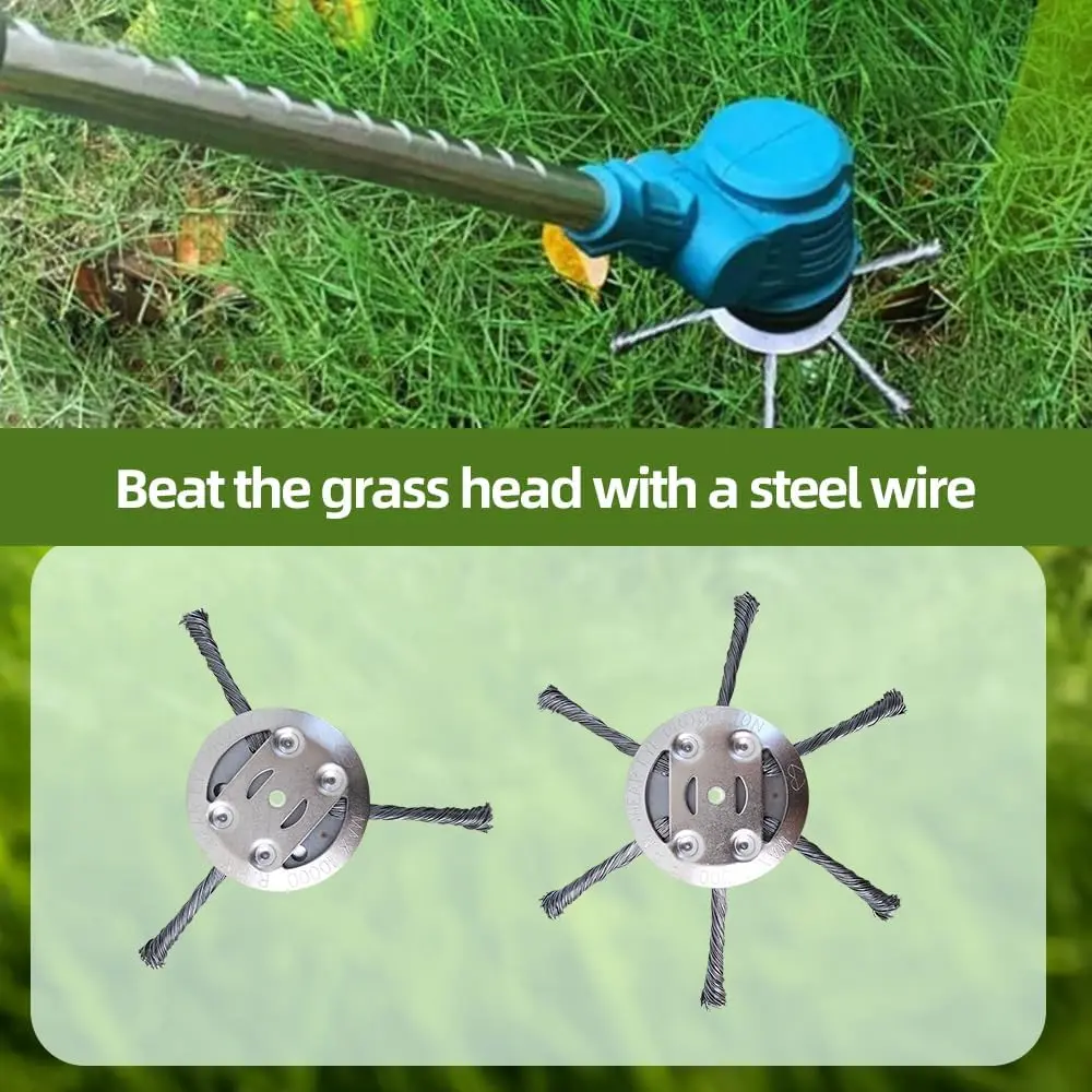 Steel Wire Grass Trimmer Head, 2025 New 6 Inch String Trimmer ...