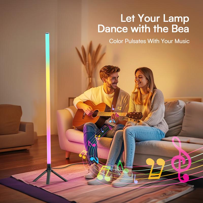 DAYBETTER 360° Standing LED Corner Lamp with Music Sync, Color Shift ...