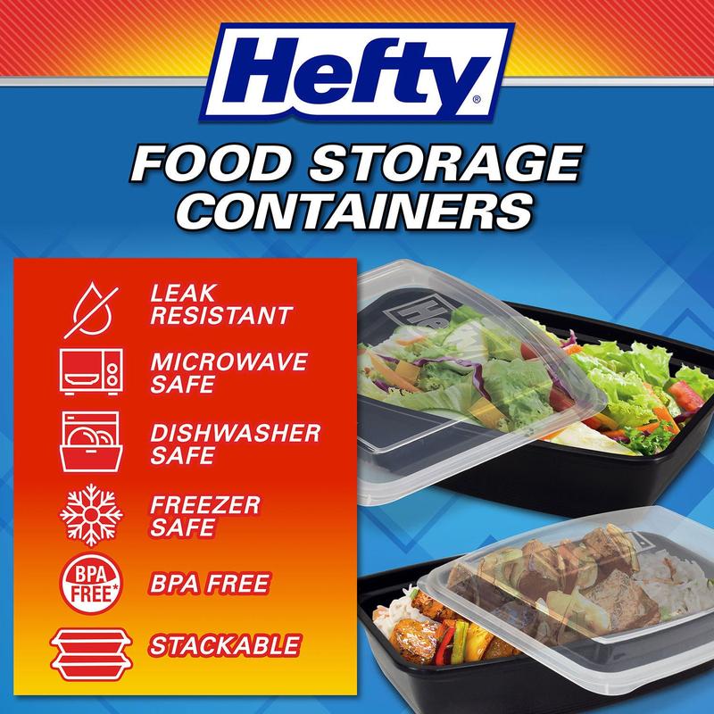 Hefty Food Storage Containers w/ Lid (28 oz., 60 pc.) - TikTok Shop