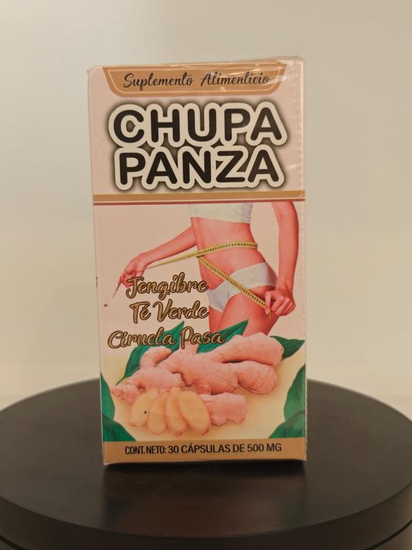 Chupa Panza Supplemental Food 30 Capsules 500 MG with Ginger Green Tea ...