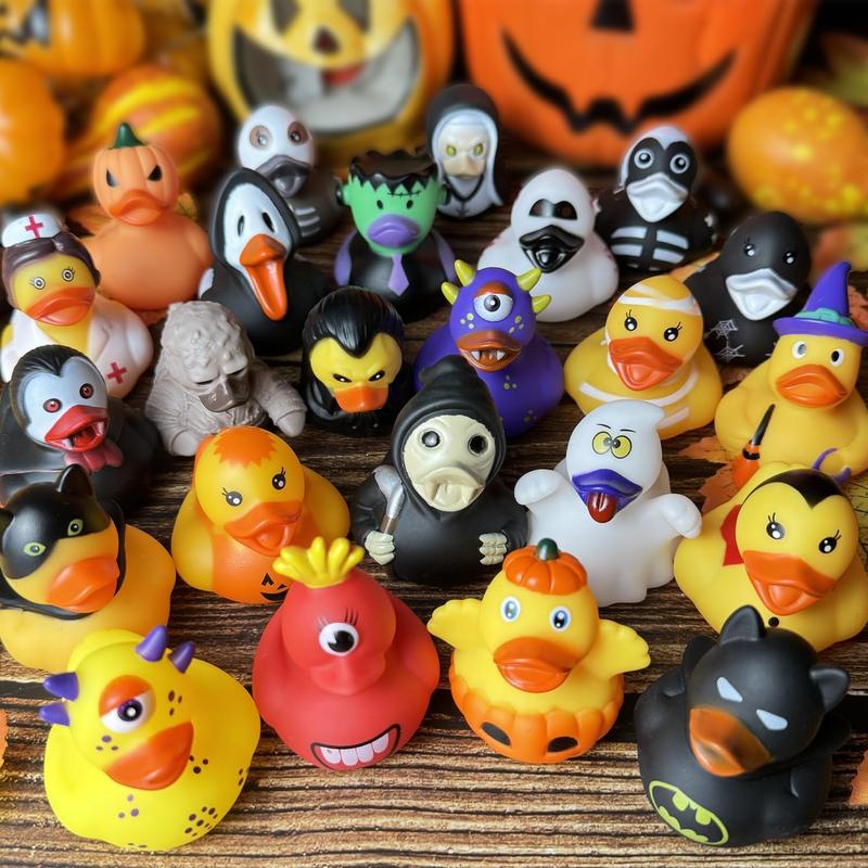 24 PCS Halloween Rubber Ducks, Halloween Style Design Ducks Toys for ...