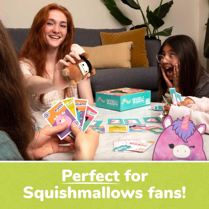 Squishmallows Take4 - Fast-Paced Family Card Game | Fun Group Game with ...
