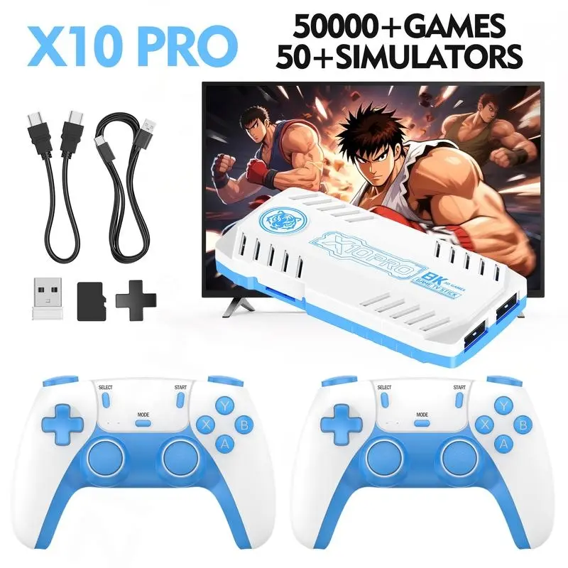ZMGH X10 PRO Game Console, Wireless Gaming Console, 50000+ Games ...