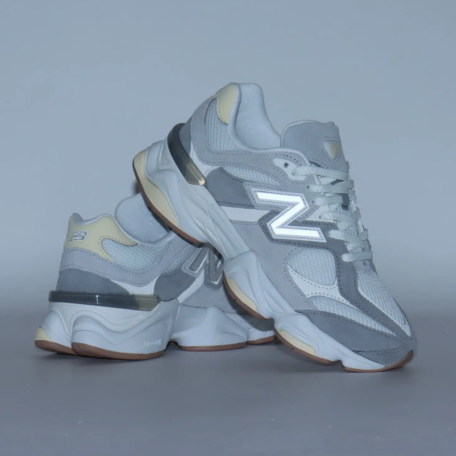 New Balance 9060 Sea Salt Raincloud GC9060AB GS & Women's Fashion ...