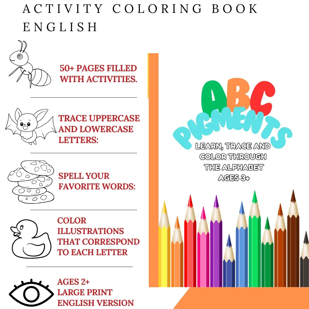Alphabet Coloring Book for kids, Toddler Workbook A - Z Preschool ...