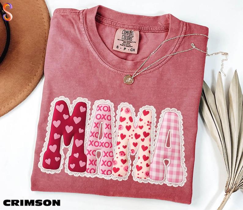 Comfort Colors Valentines Mama TShirt, Mom Love Tee, New Mom Gift ...